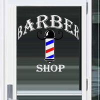 Barber Shop Window Sticker Barbershop Window Decal Display - Etsy UK
