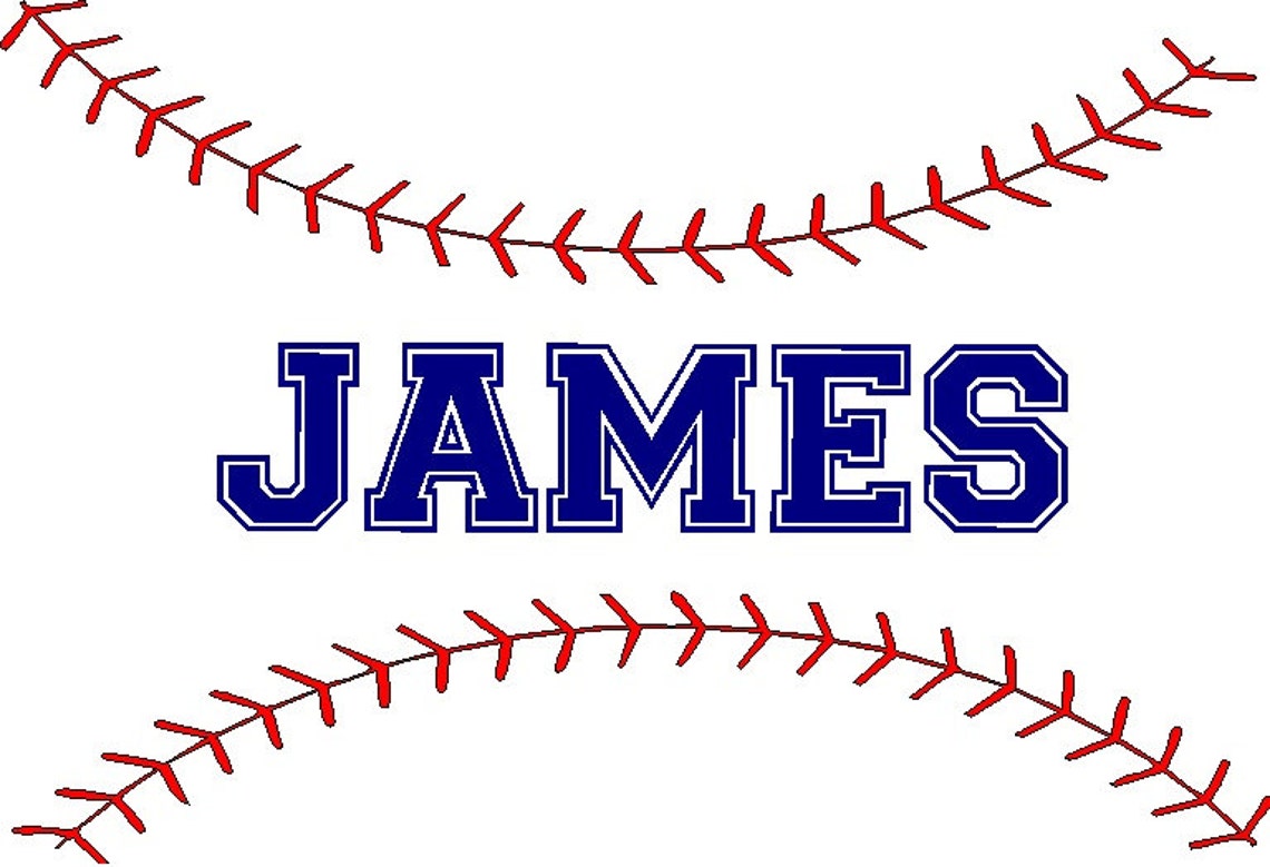 Baseball Laces (custom Name) ~ Wall Decal - Etsy