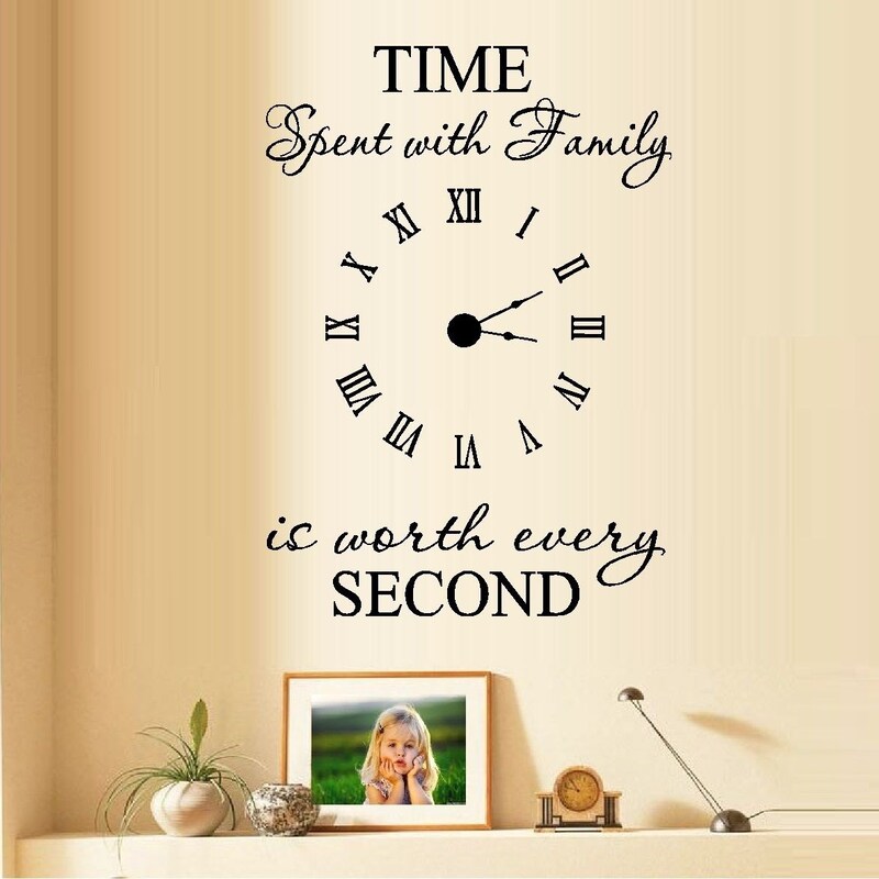 Clock Wall Decal - Etsy