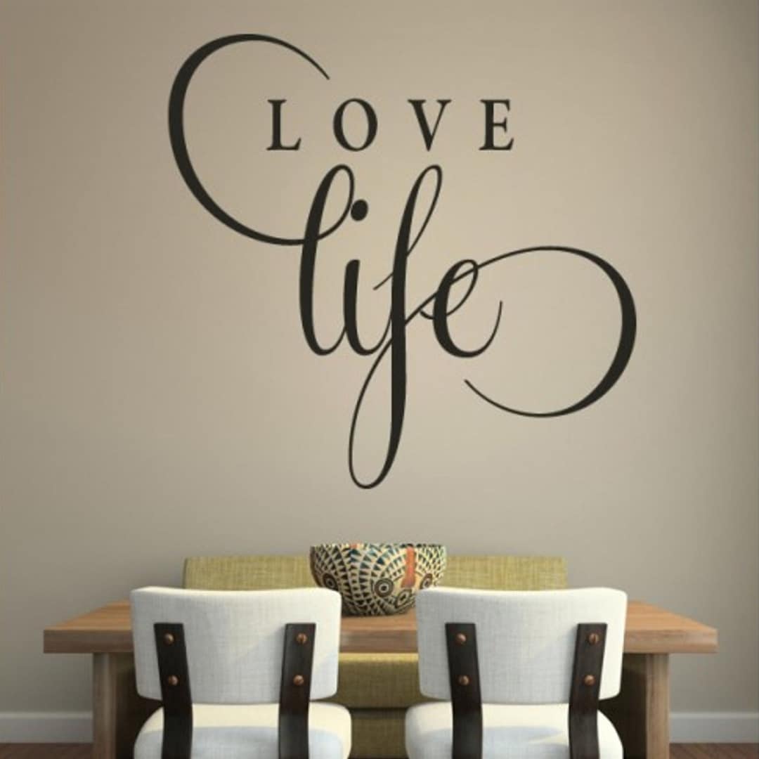 Love Life ,wall Decal - Etsy