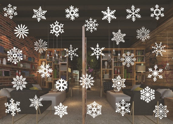 Snow Flakes 3 Lot 30 each 3 x 3 Christmas | Etsy