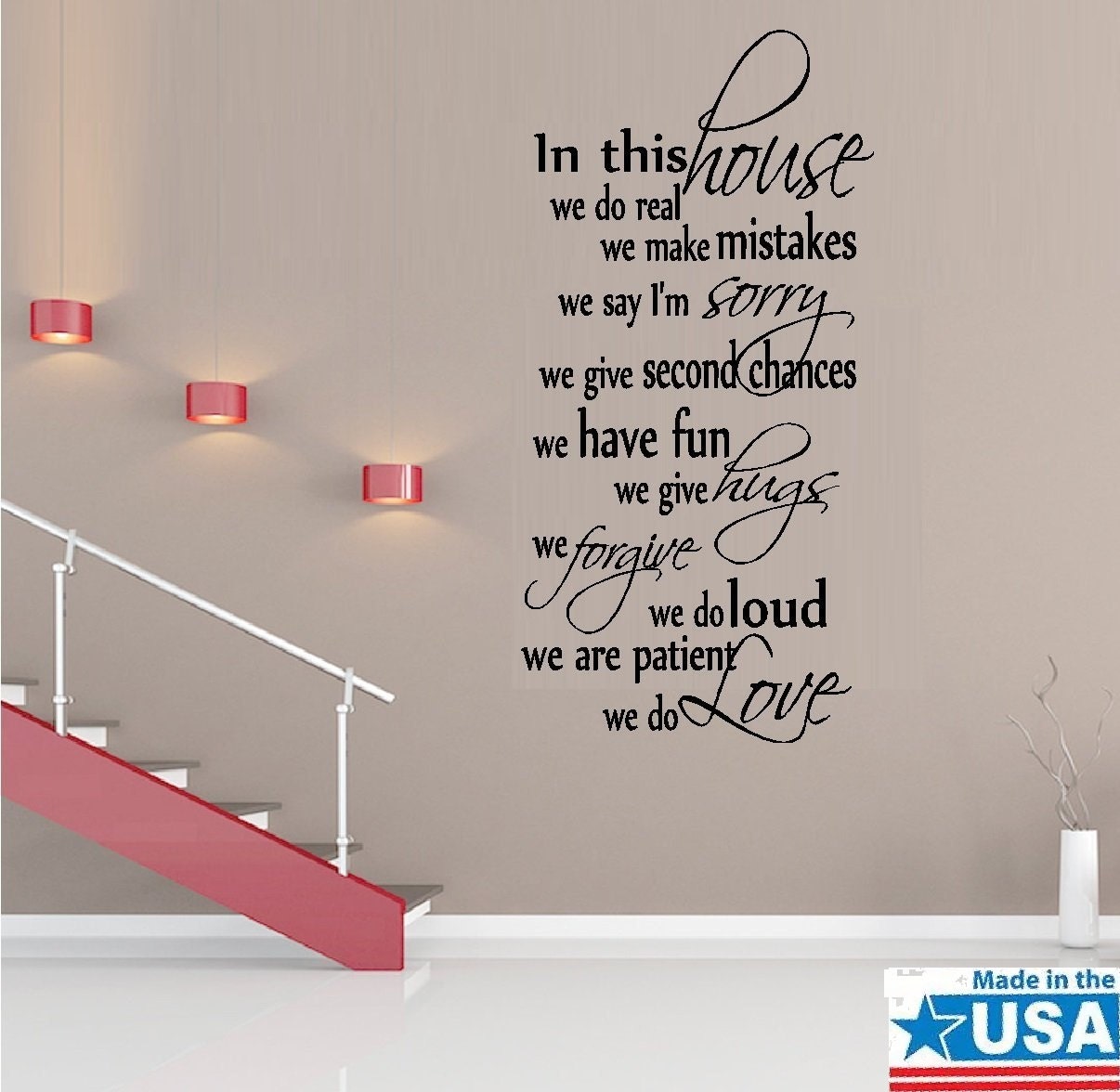 In This House - Wall or Window Decal - Etsy