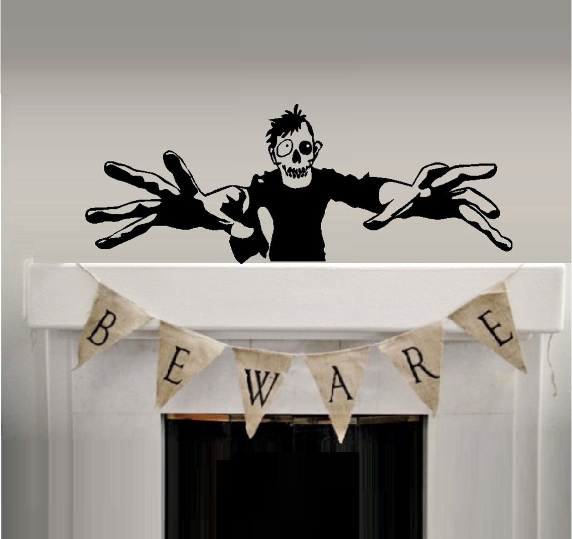 Scary Monster Wall or Window Decal - Etsy