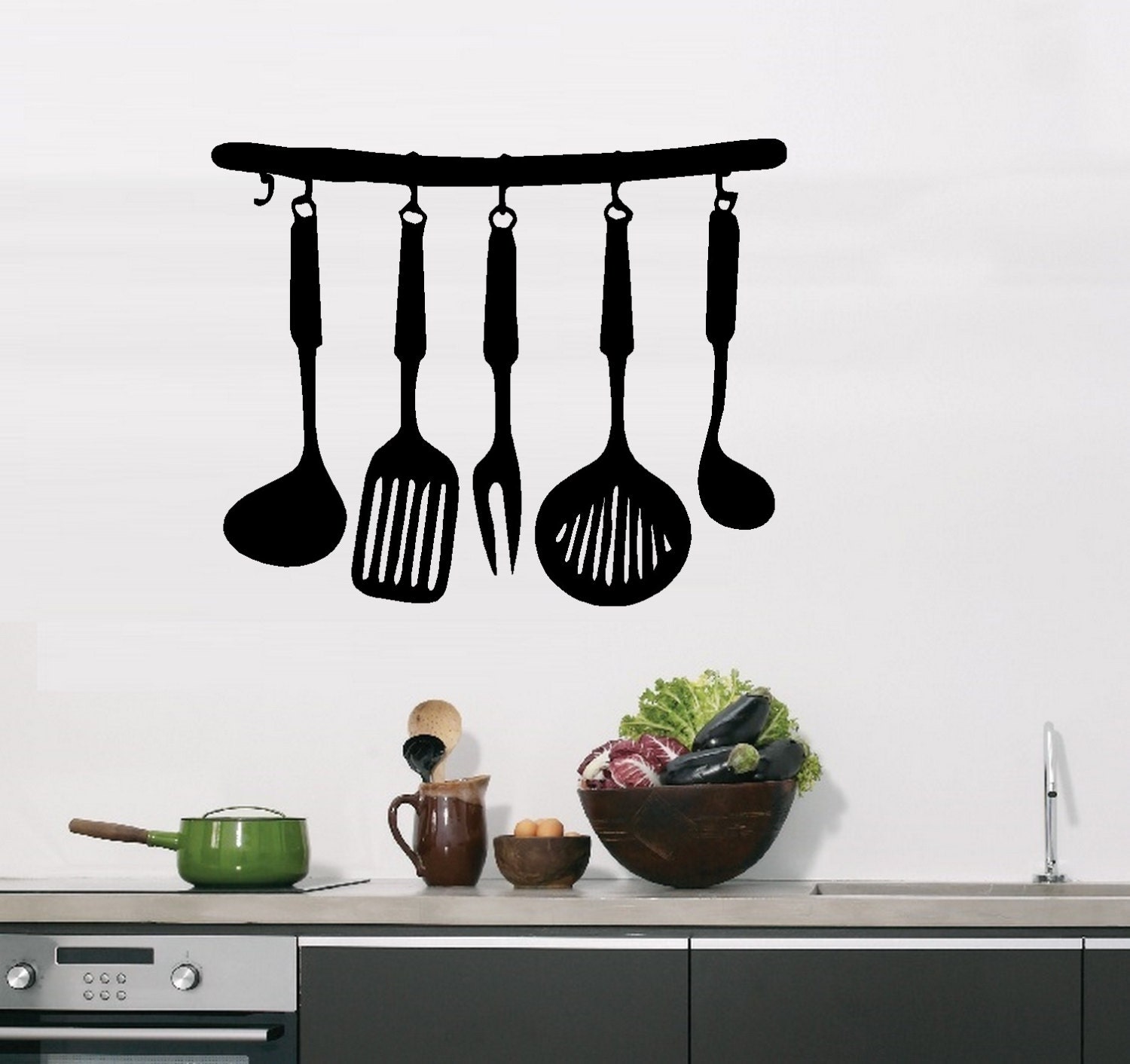 Cooking Utensils Wall or Window Decal - Etsy
