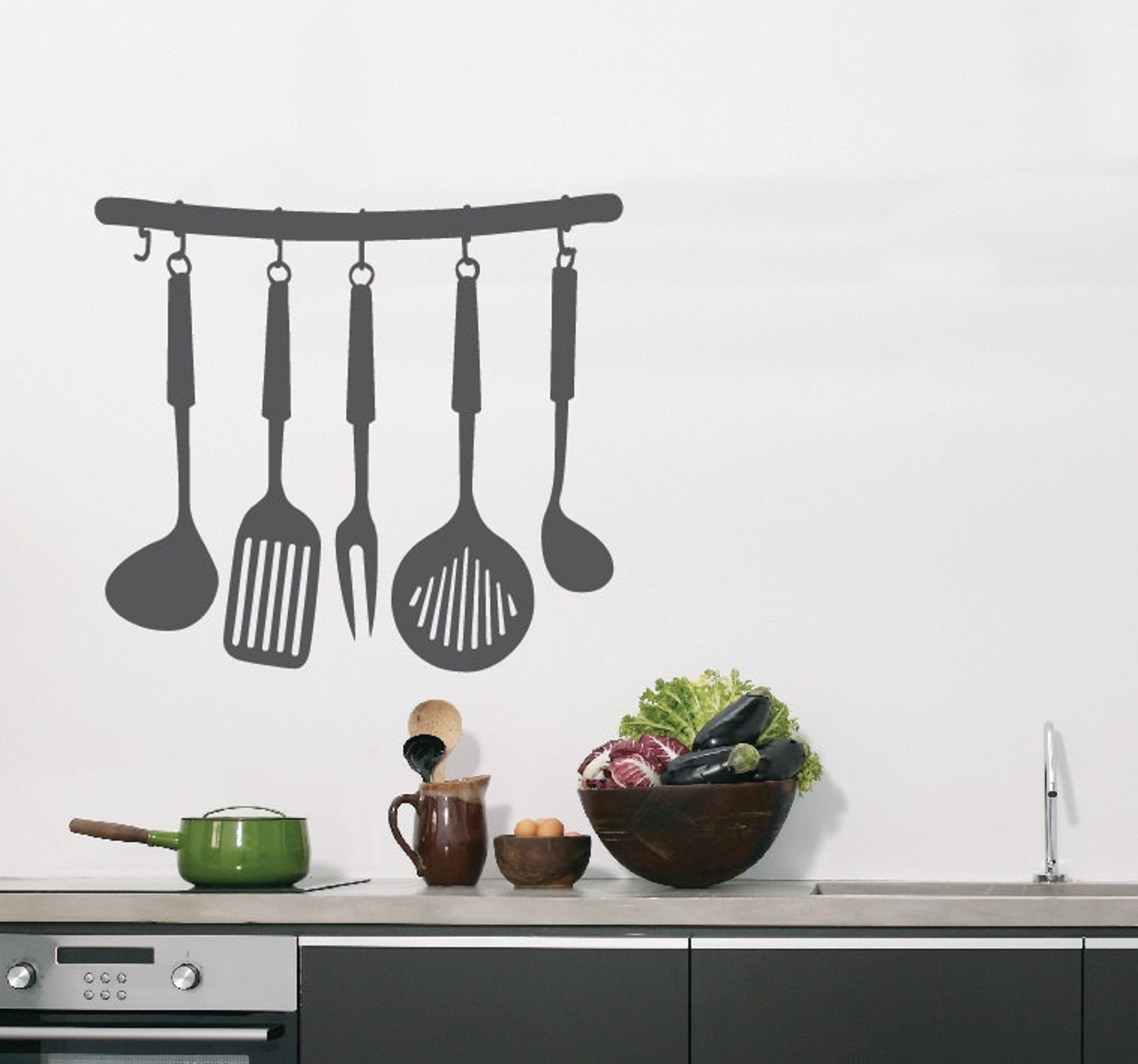 Cooking Utensils Wall or Window Decal - Etsy