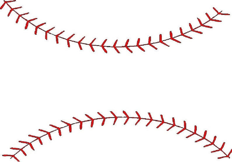 Baseball Laces 2 Wall Decal | Etsy