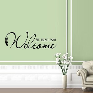 Welcome Sit~relax~enjoy - Etsy