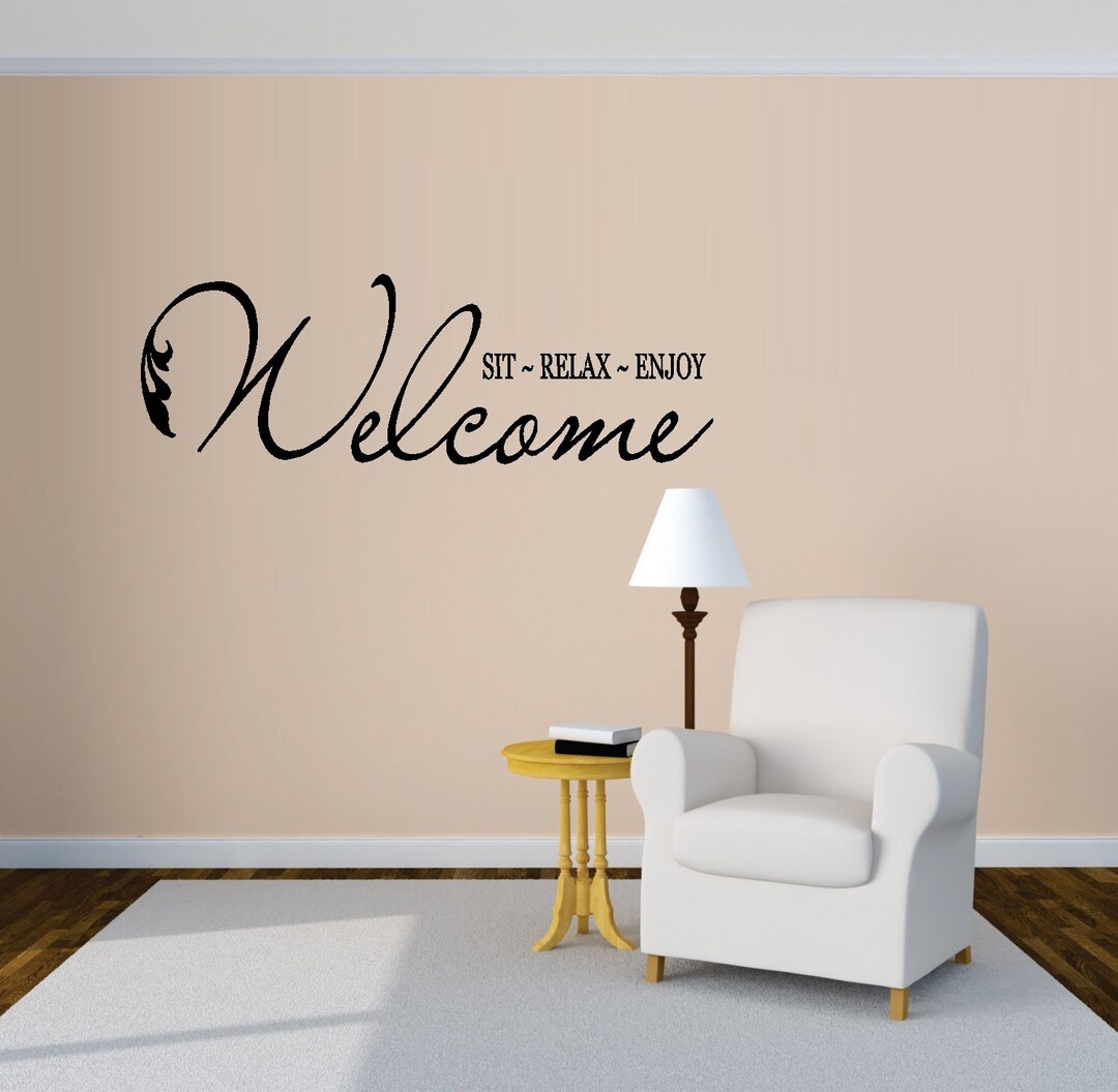 Welcome Sit~relax~enjoy - Etsy