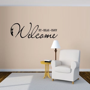 Welcome Sit~relax~enjoy - Etsy