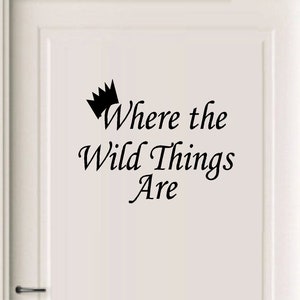 Where the Wild Things Are Wall Decal Children - Etsy