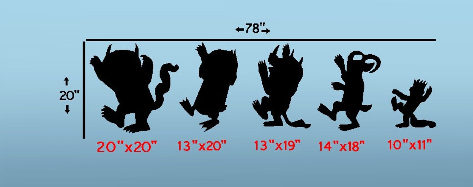 Where the Wild Things Are Wall Decal, Children - Etsy