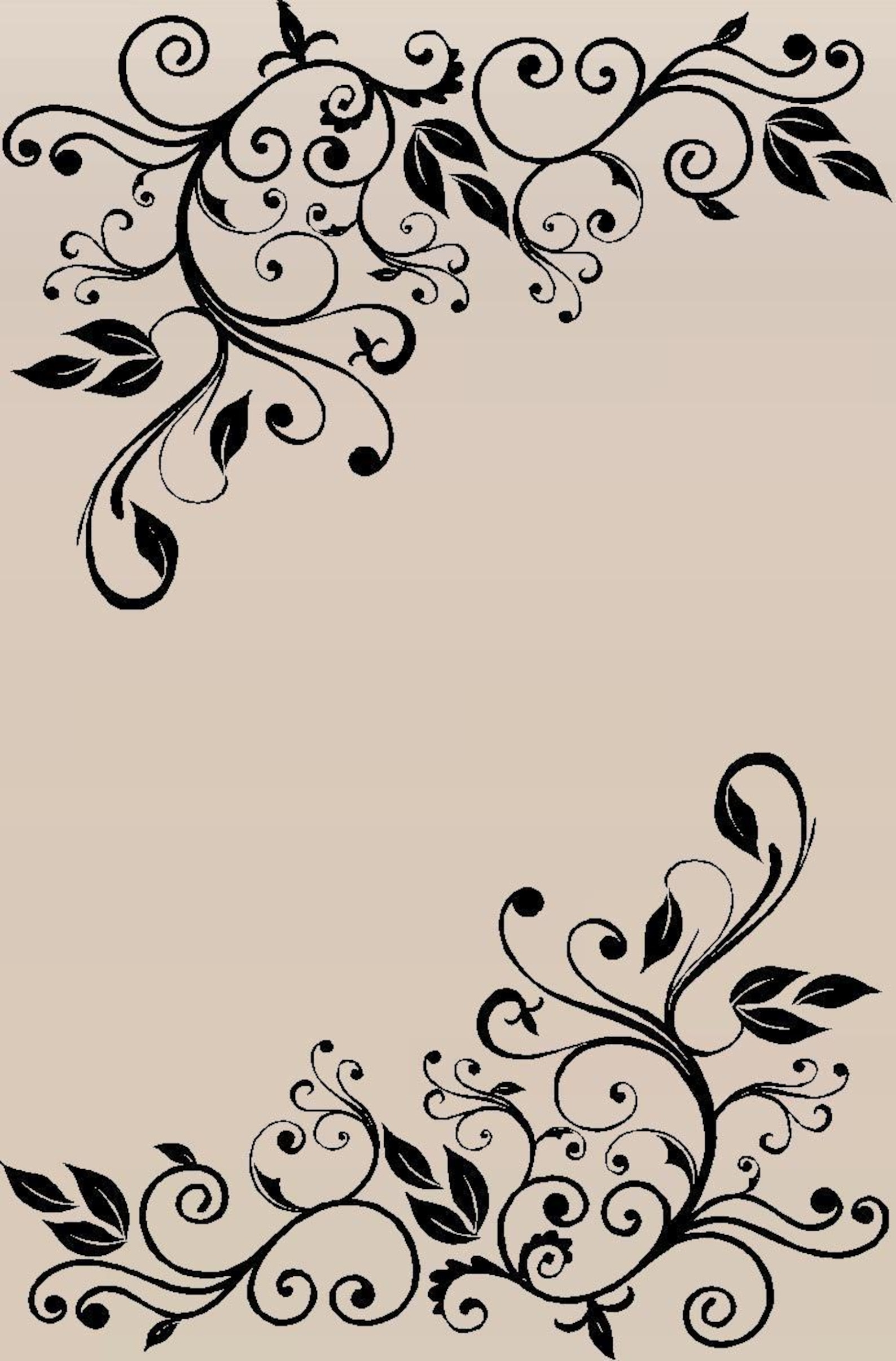 Scrolls - Wall Decal, 22" X 15" Set of 2 - Etsy