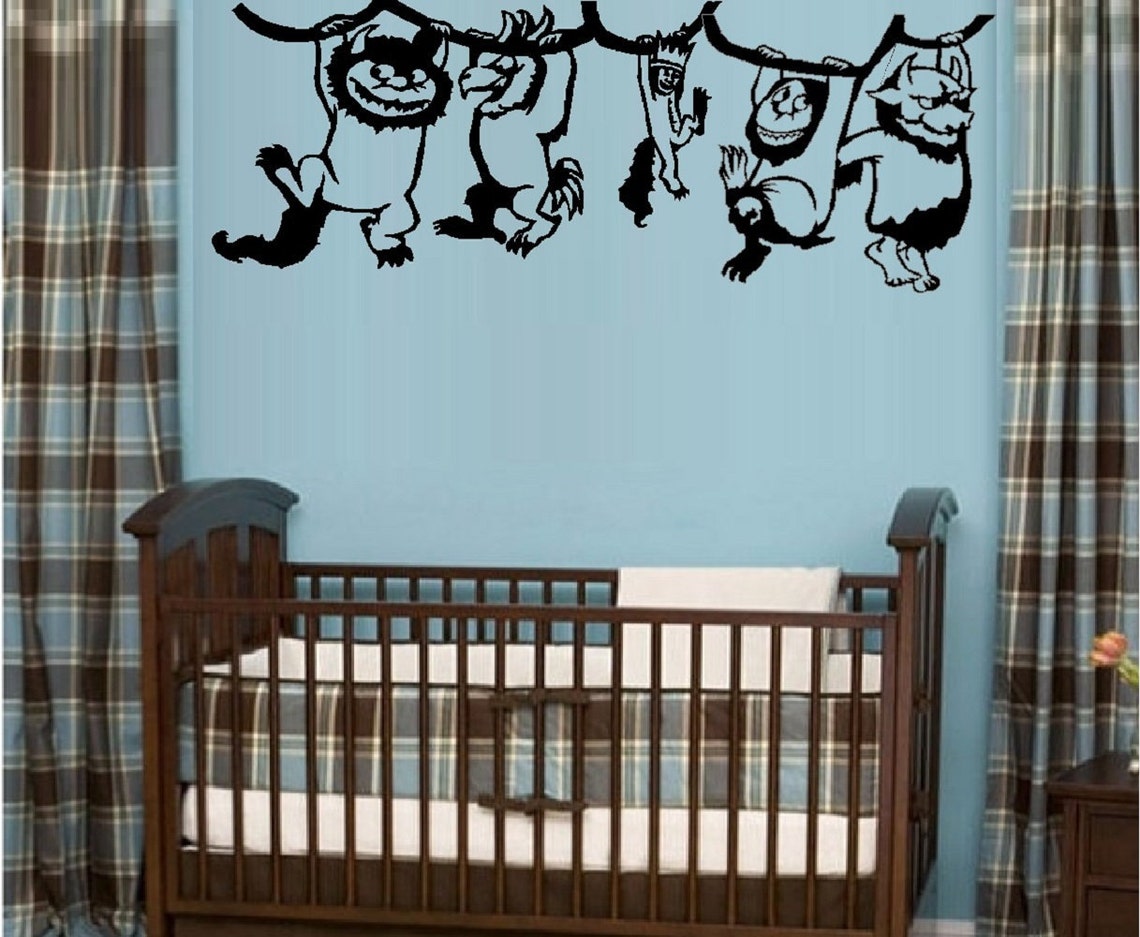 Where the Wild Things Are #2 - Wall Decal, Children - Etsy