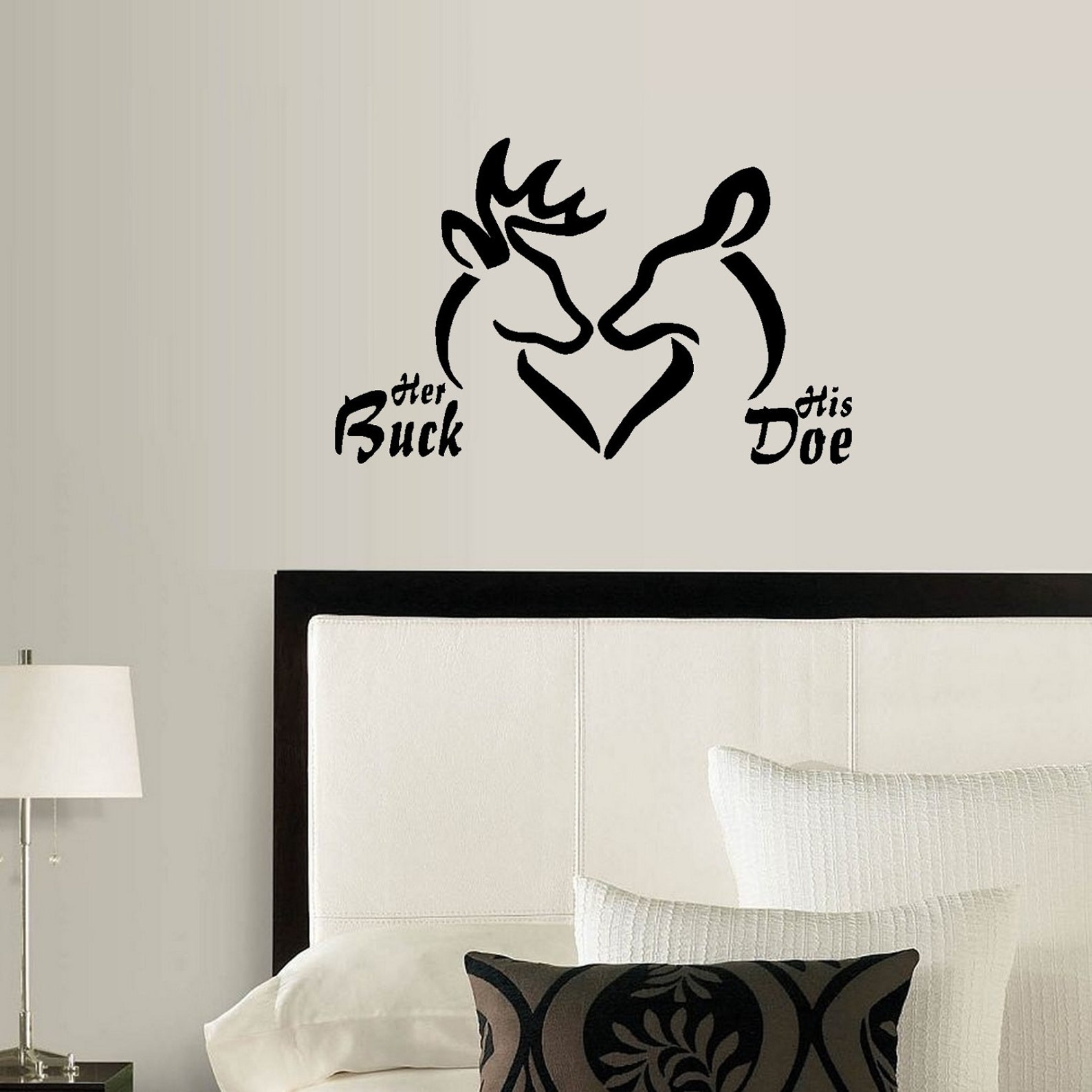 Her Buck His Doe 1 Wall or Window Decal - Etsy