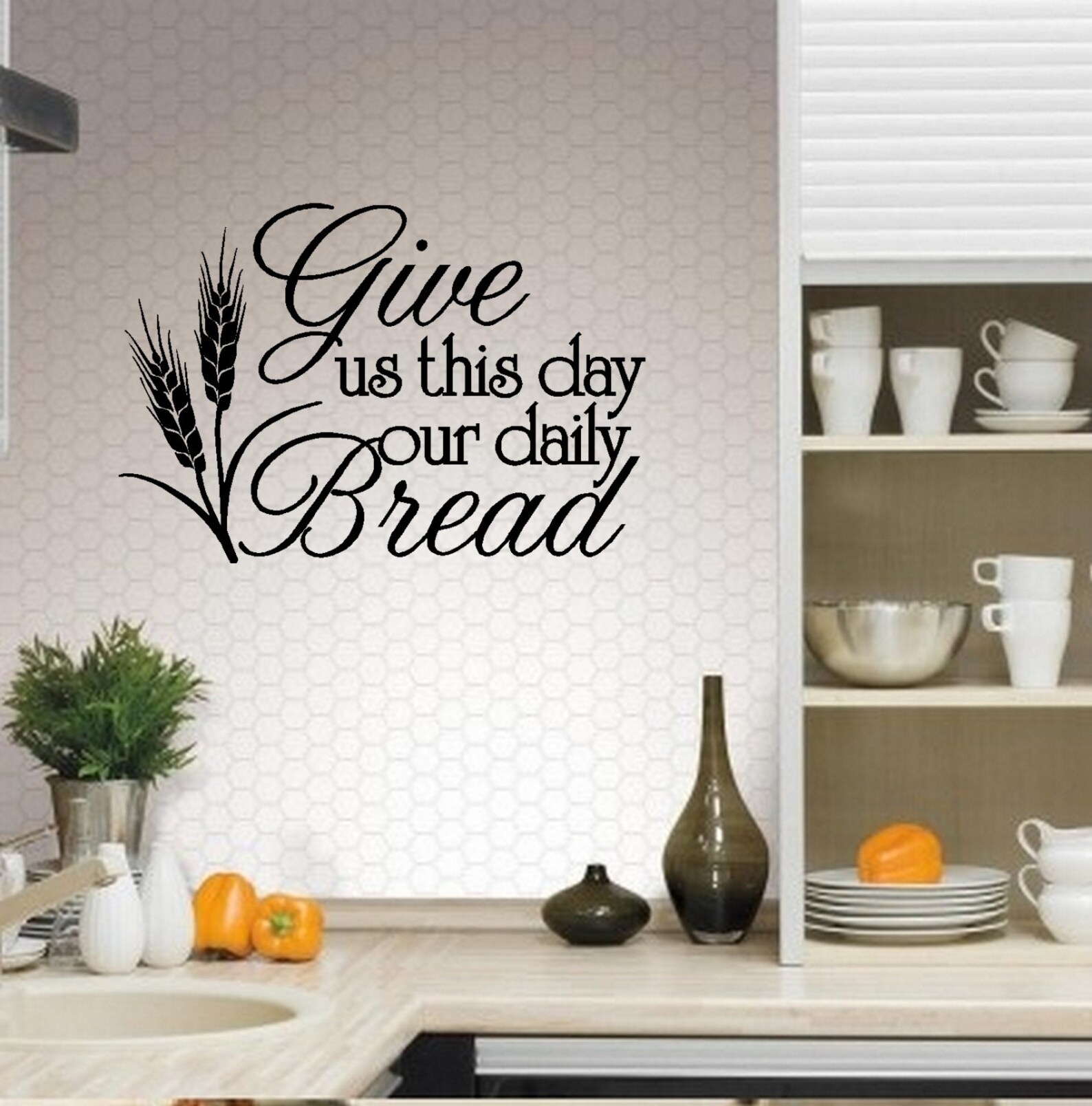 Give Us This Day Our Daily Bread #2 - Wall or Window Decal - Etsy