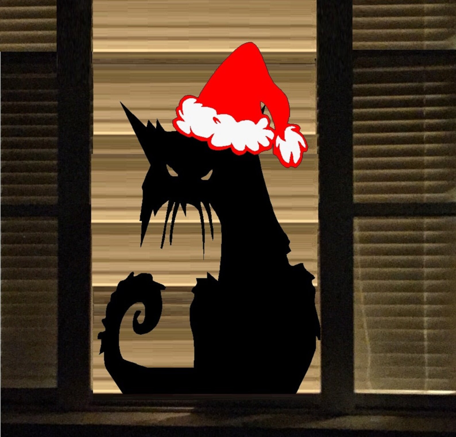 Scary CAT 2 Wall or Window Decal : Halloween - Etsy