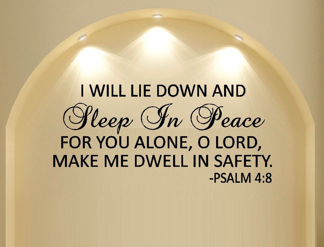 I Will Lie Down #22 ~ Wall Decal - Etsy