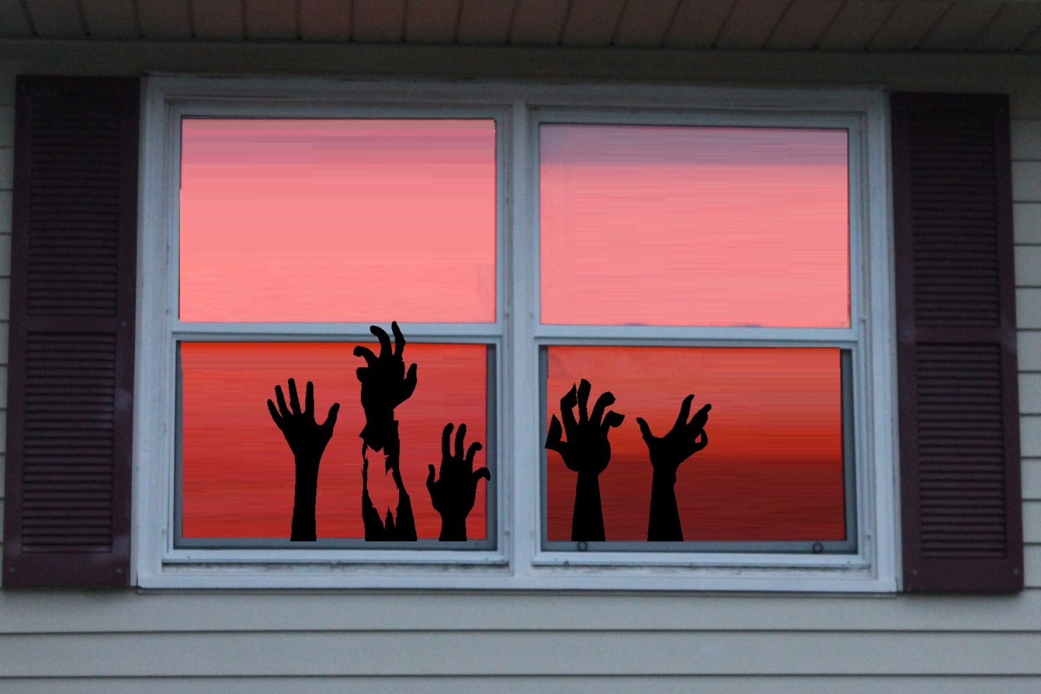 Ghoul Hands Halloween Wall Door or Window Decal - Etsy