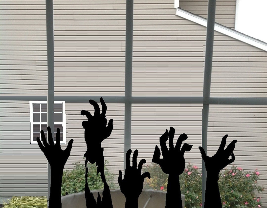 Ghoul Hands - Halloween, Wall, Door or Window Decal - Etsy