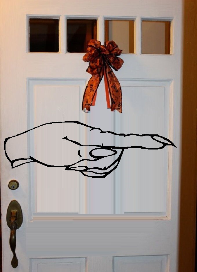 Scary Hand Pointing Wall or Window Decal - Etsy