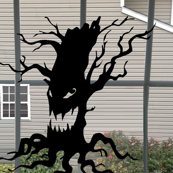 Scary Window Decal - Etsy