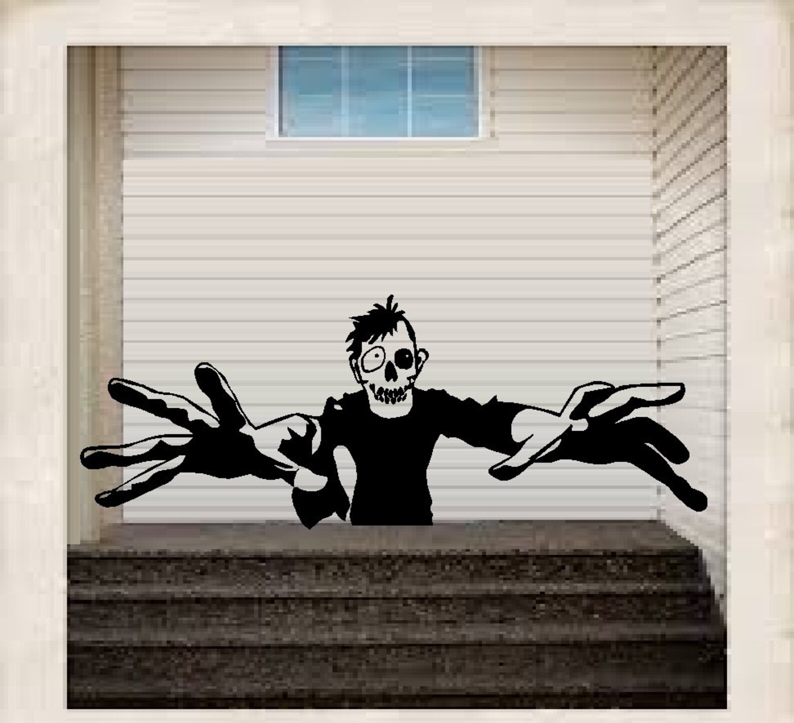 Scary Monster Wall or Window Decal - Etsy