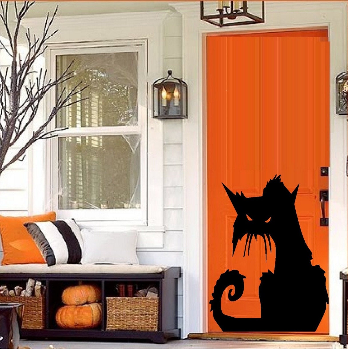 Scary CAT 2 Wall or Window Decal : Halloween - Etsy