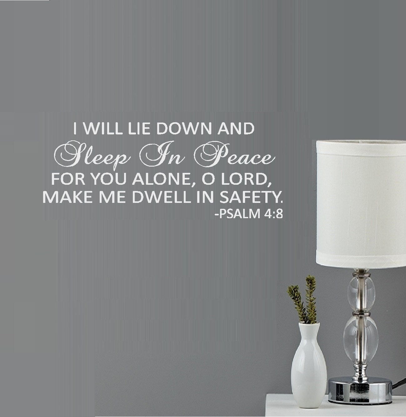 I Will Lie Down #22 ~ Wall Decal - Etsy