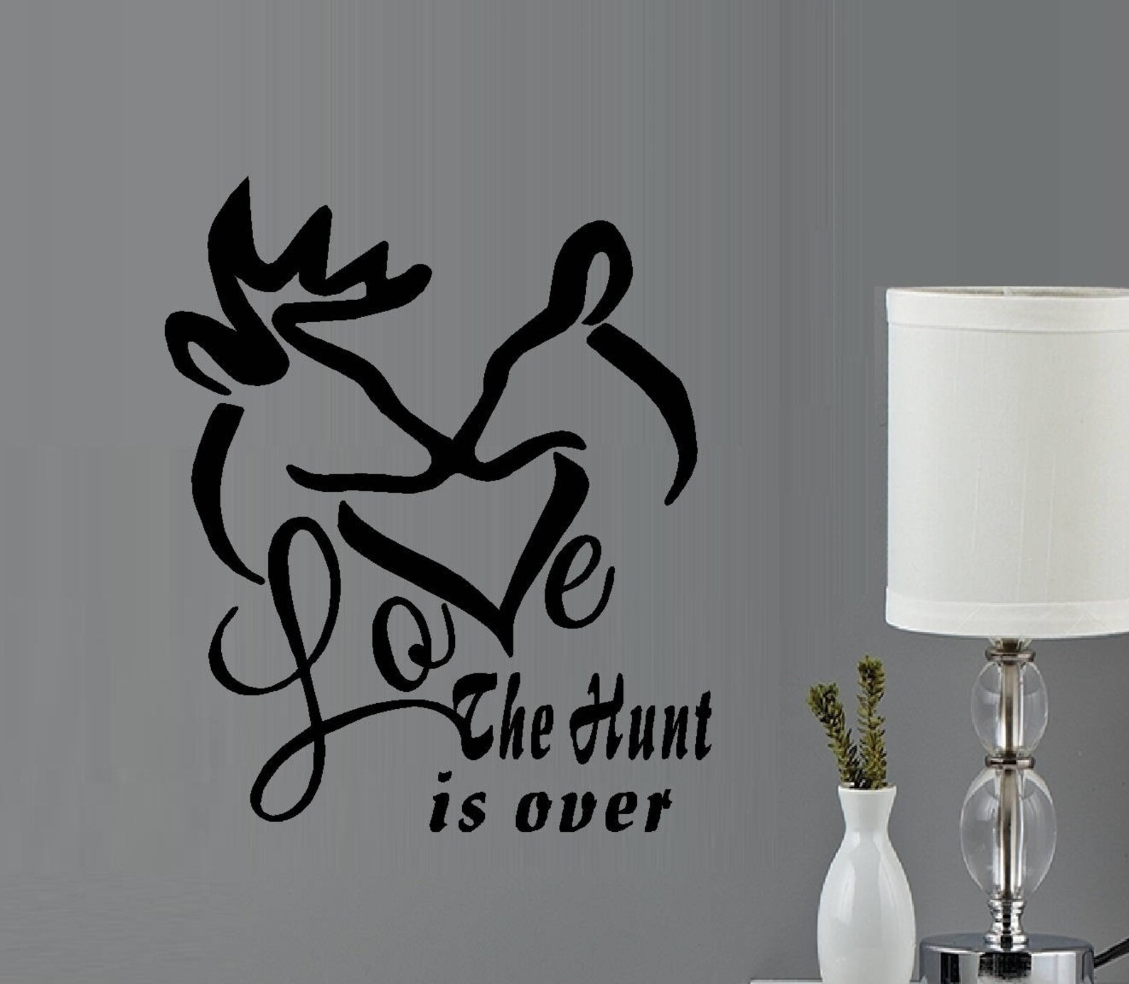 Her Buck His Doe 5 OR the Hunt is Over Bedroom or Auto - Etsy