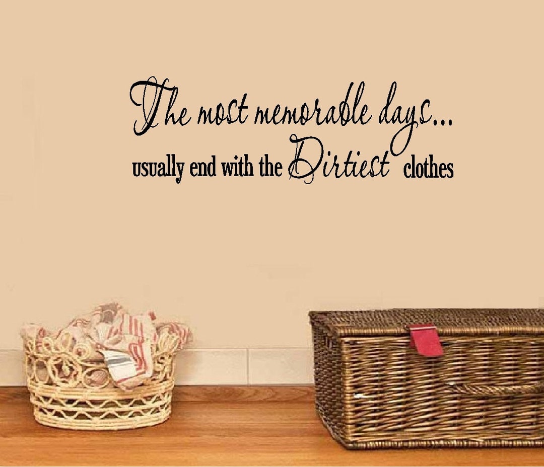 The Most Memorable Days Wall Decal - Etsy