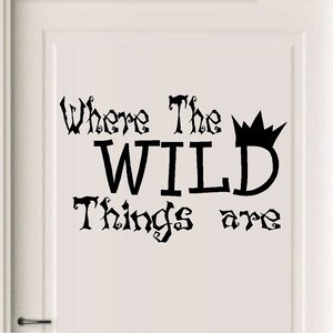 Where the Wild Things Are - Wall Decal, Children - Etsy