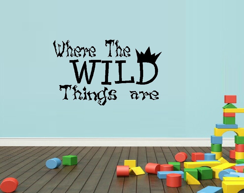 Where the Wild Things Are #3 - Wall Decal, Children - Etsy