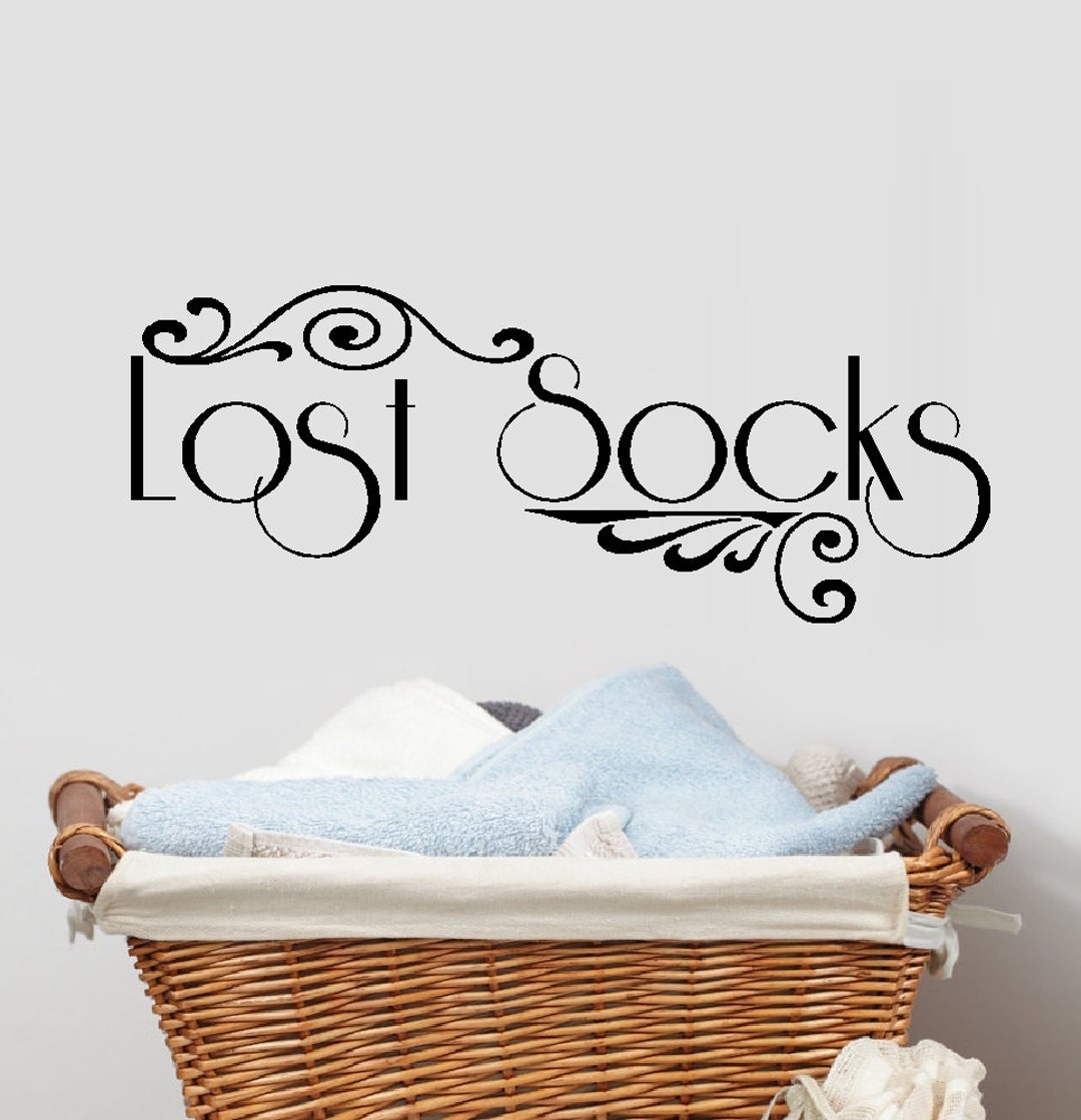 Lost Socks, Wall or Window Decal - Etsy