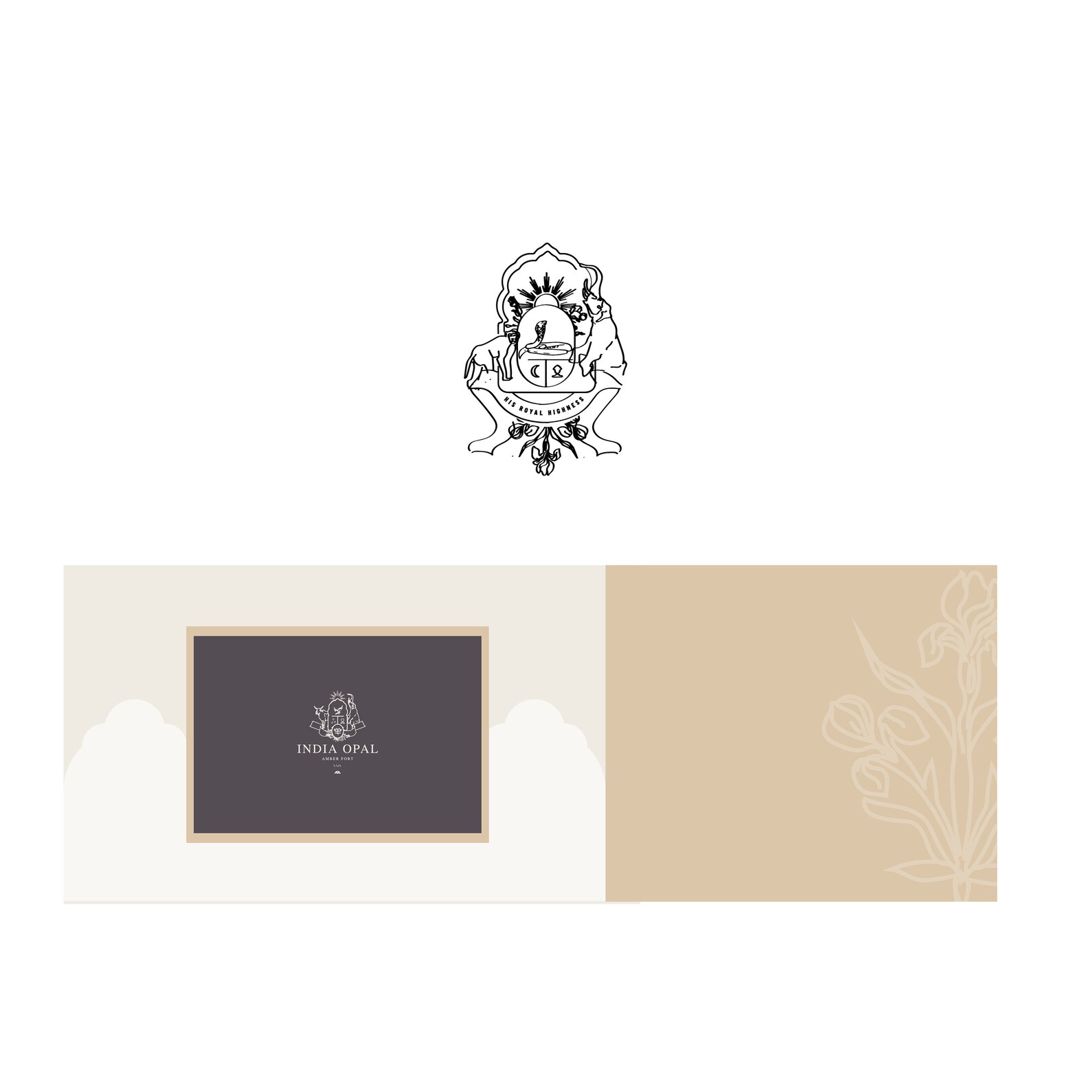 India Crest Design Vintage Logo Design Boutique (Instant Download) - Etsy