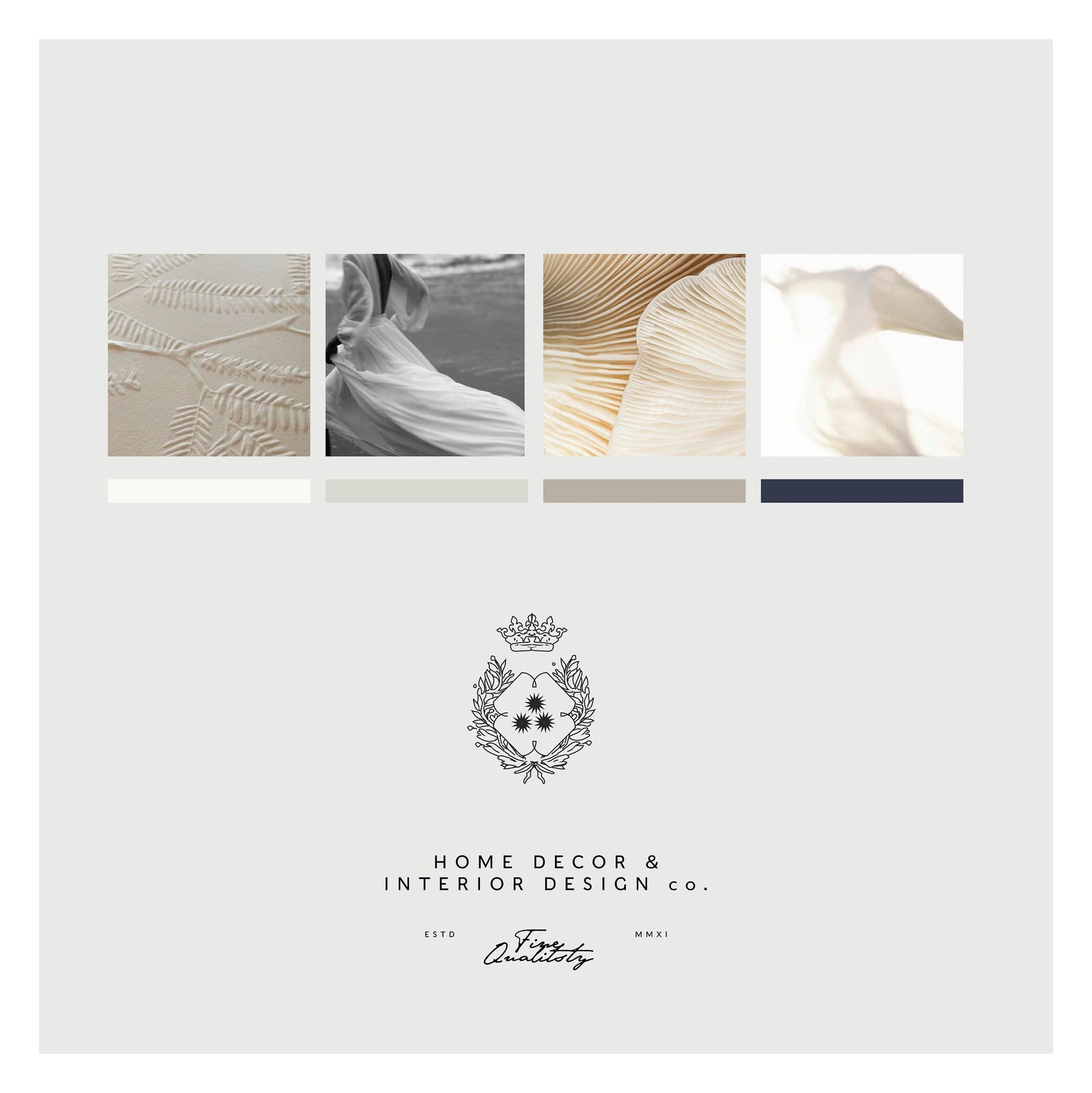 French Riviera Logo. Modern French Logo. Interior Design Logo. | Etsy