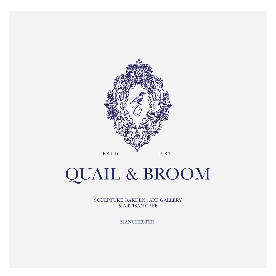Quail Crest Logo Details Logo-rococo Logo, Hotel Logo, Baroque Logo ...