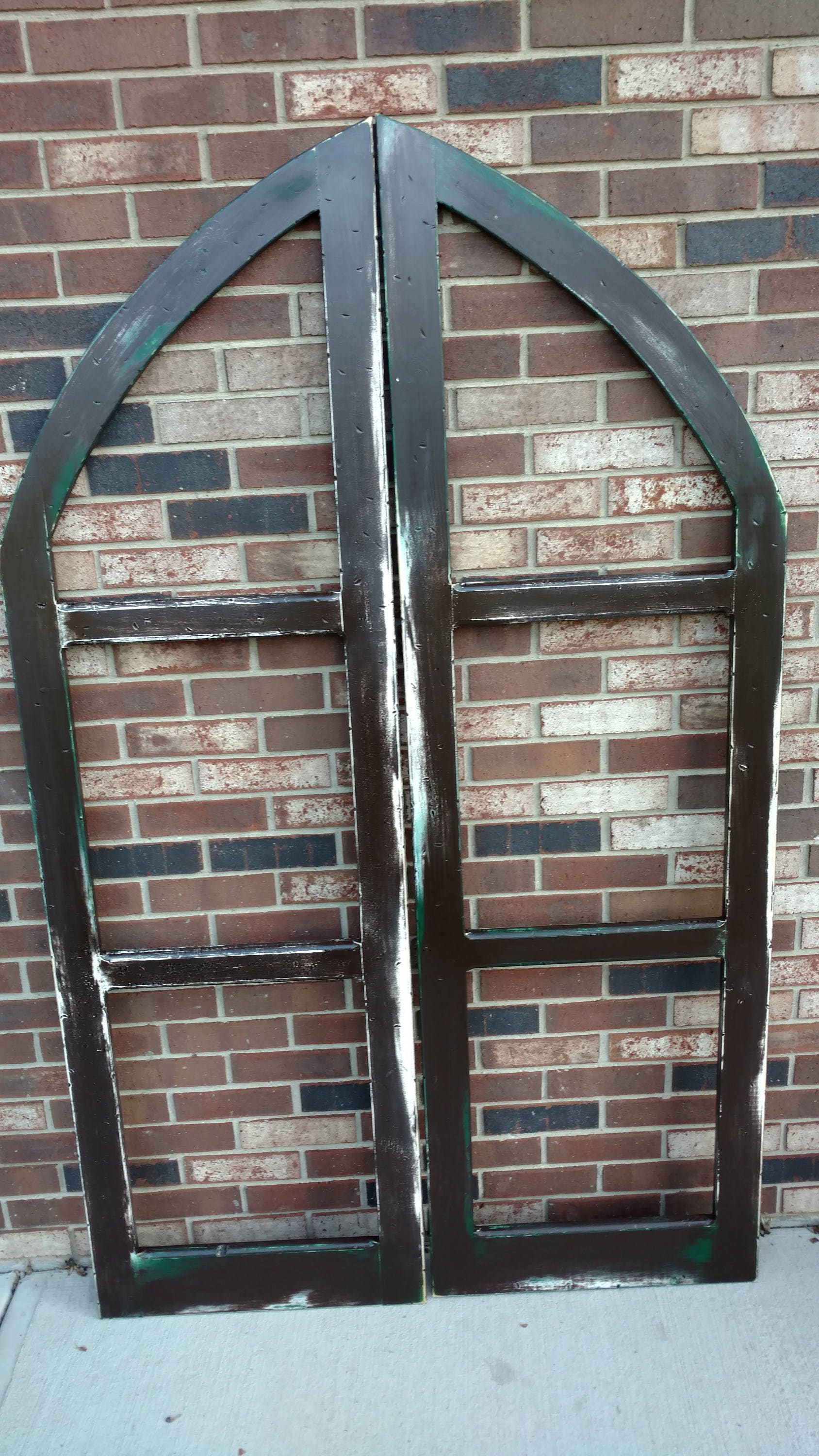 Small Dual Arched Window Set | Etsy