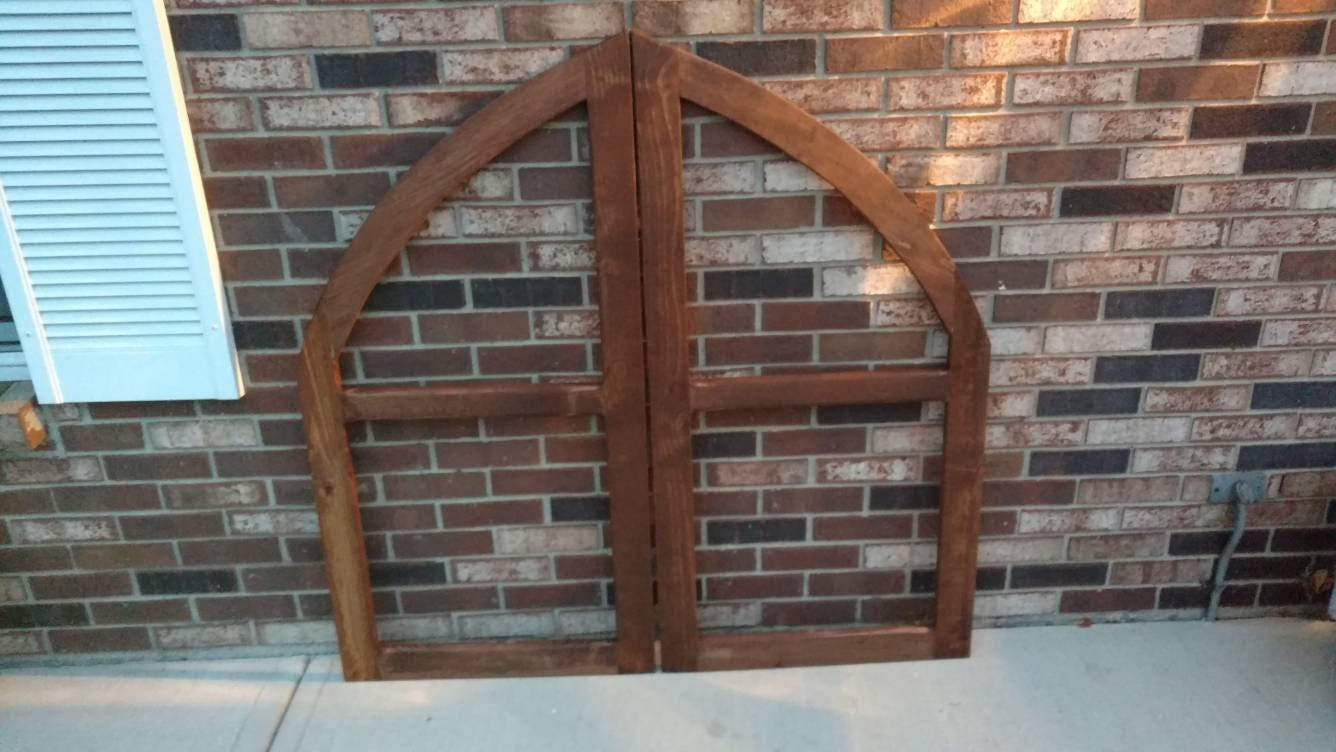 Small Dual Arched Window Set | Etsy
