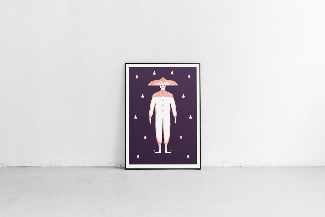 Mushroom | Screenprint Poster | 50x70cm - Etsy