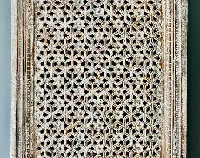 Antique Indian Jali Wall Panel, Wall Decor, Home Decor, Home and Living ...