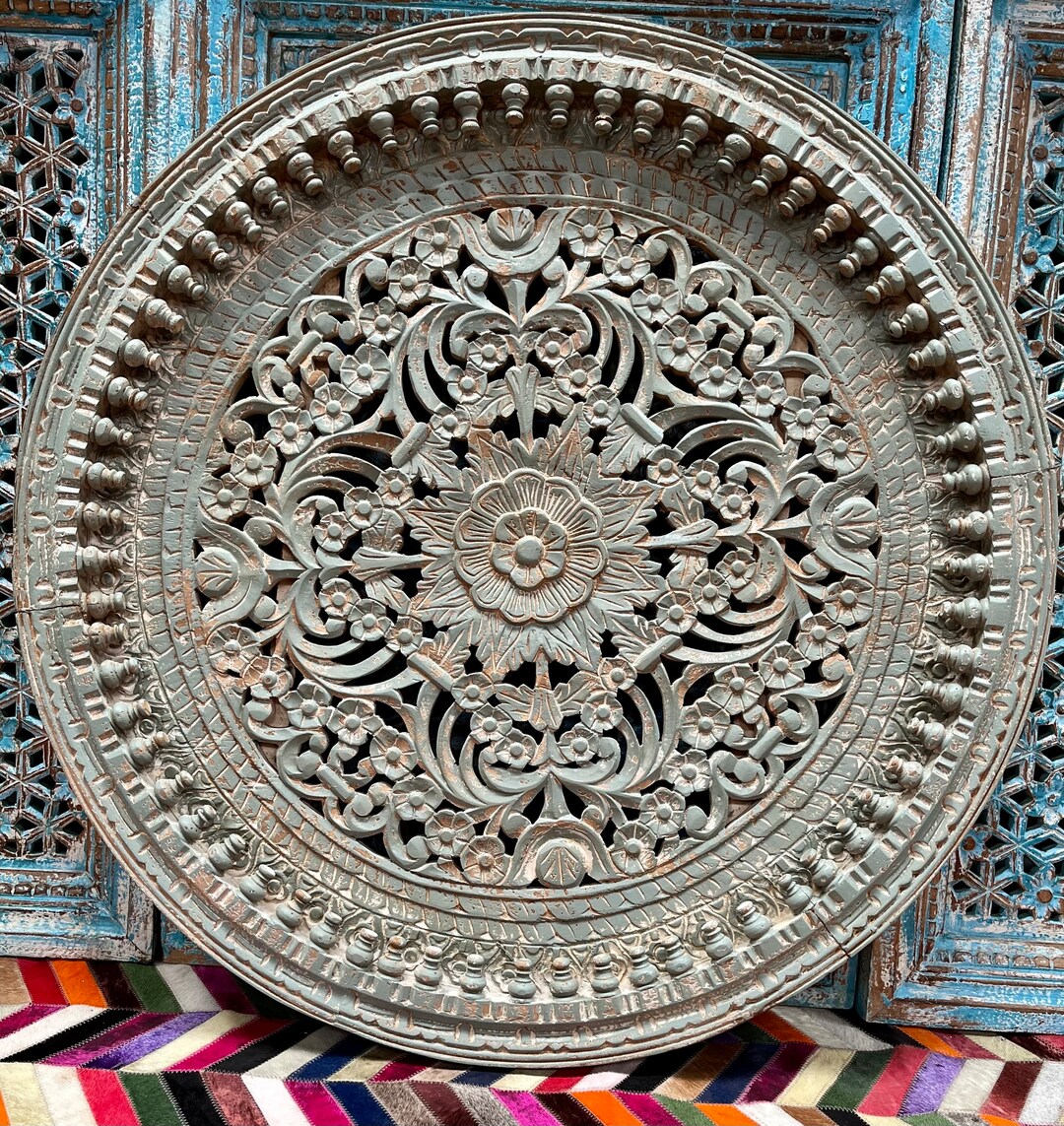 Handmade Carved Indian Jali Wall Panel, Wall Decor, Home Decor, Home ...