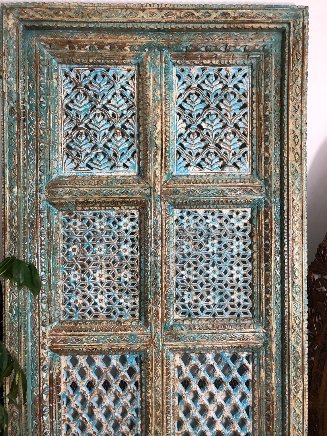 Antique Indian Carved Jali Wall Panel Wall Decor Screens | Etsy