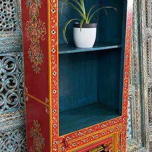 Indian Hand Painted Bookcase, Bookshelf, Furniture, Home and Living - Etsy
