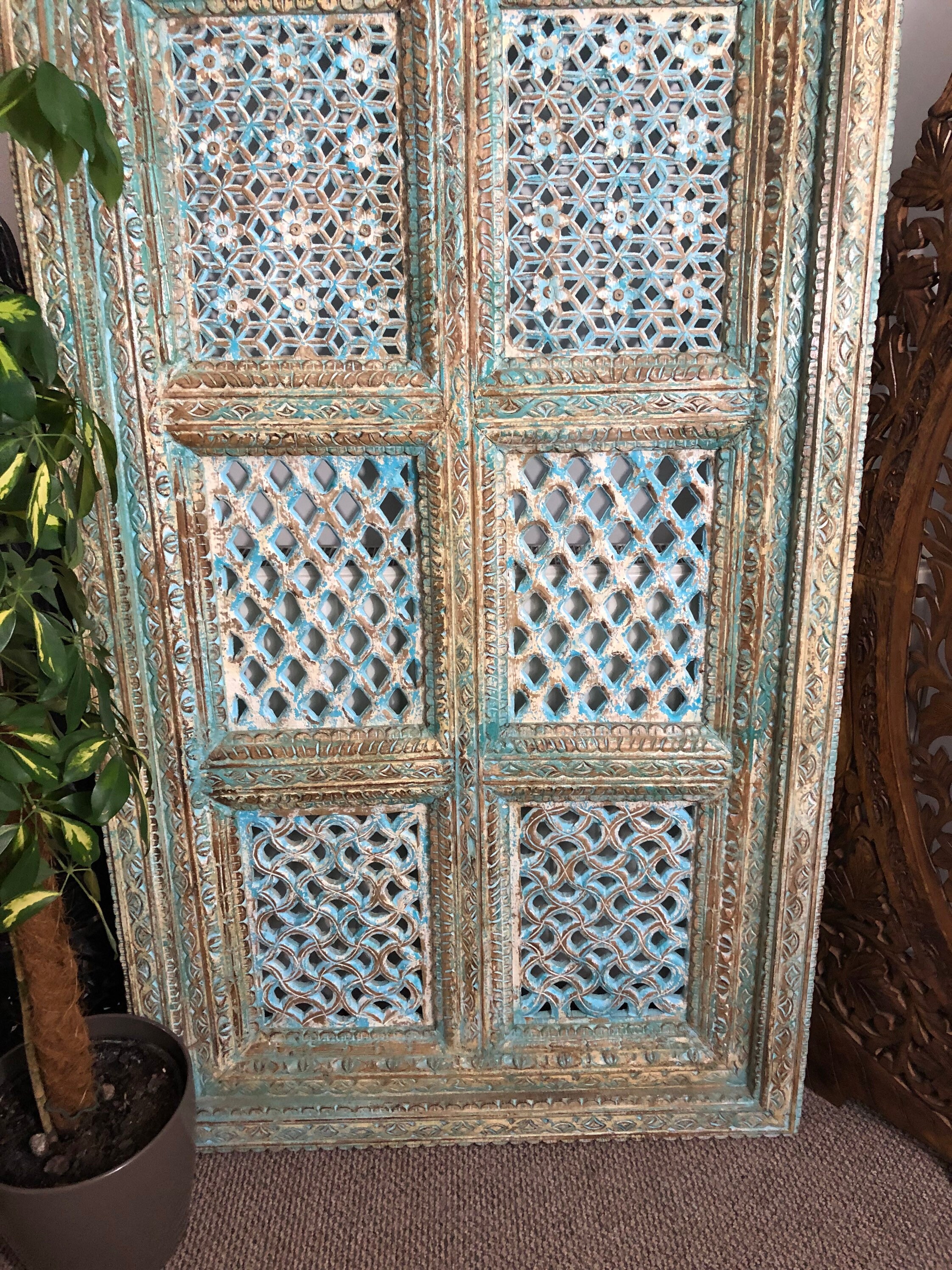 Antique Indian Carved Jali Wall Panel Wall Decor Screens | Etsy