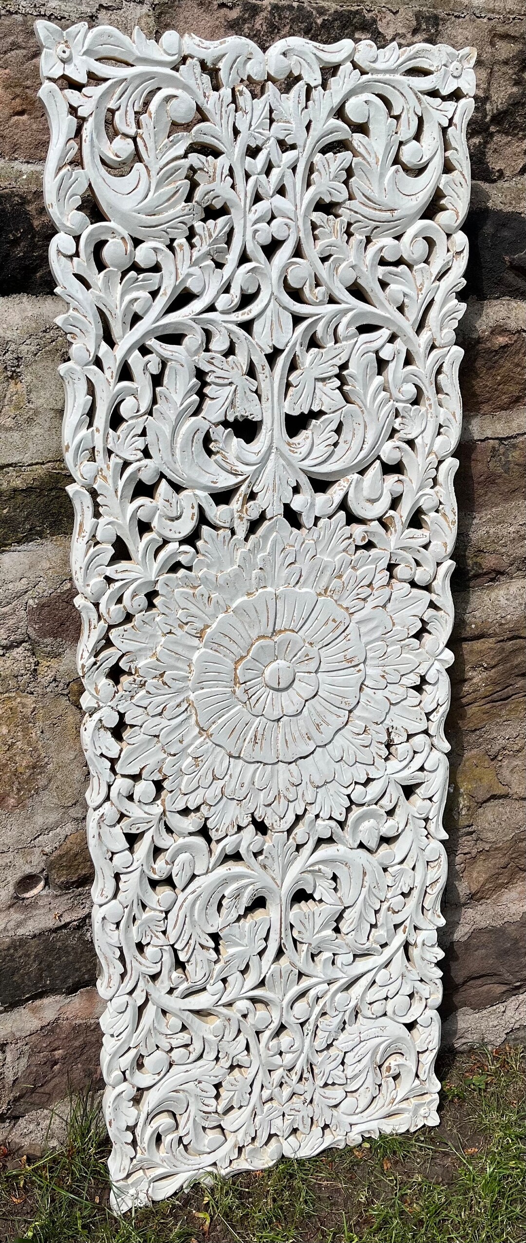 Handcarved Indian Jali Wall Panel, Wall Decor, Home Decor, Home and ...