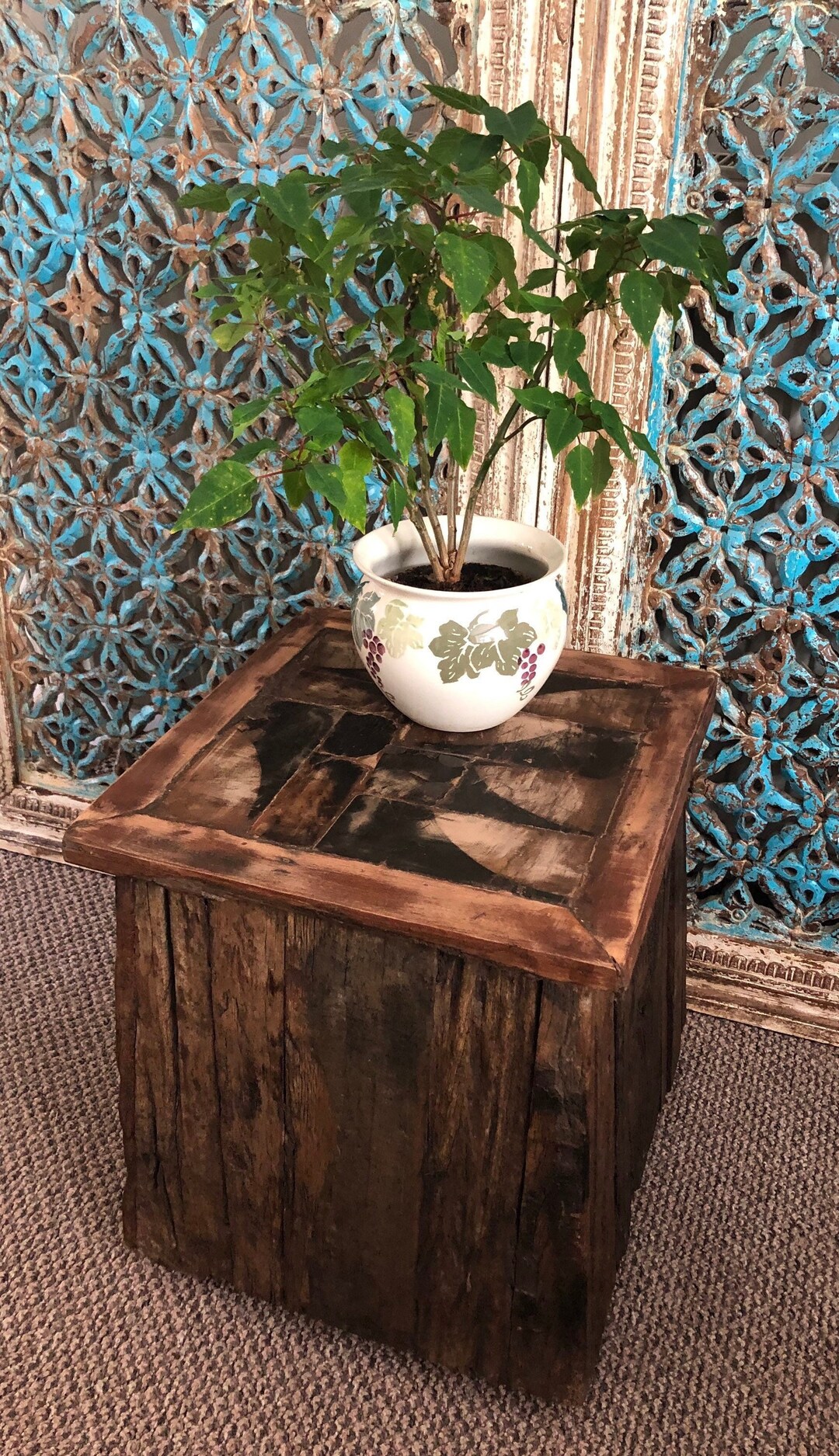 Solid Wood Side Table Lamp Table Coffee Table Stool - Etsy