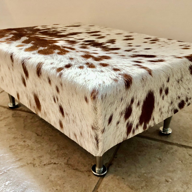 Cowhide Ottoman - Etsy