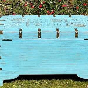 Handmade Indian Storage Trunk, Treasure Chest, Furniture, Home and ...