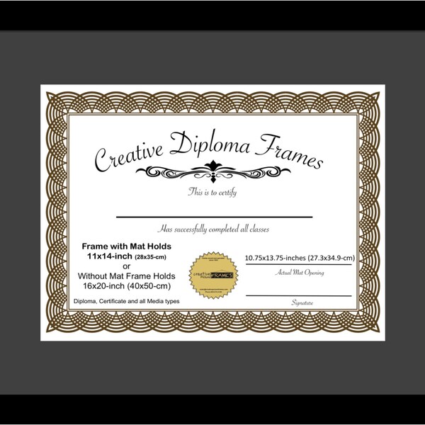Certificate Frames - Etsy