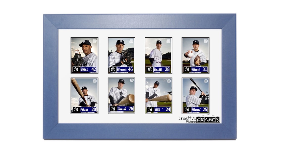 Eight Baseball Card Frame Perfect for Collectors Home - Etsy